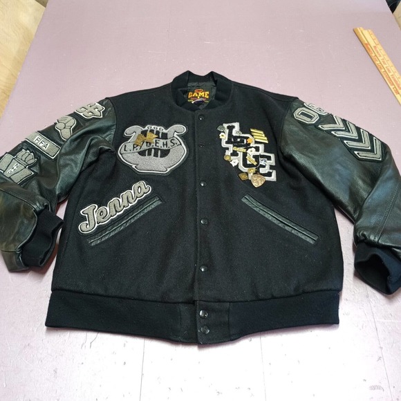 GAME | Jackets & Coats | Vintage Game Varsity Jacket Adult Small Black ...